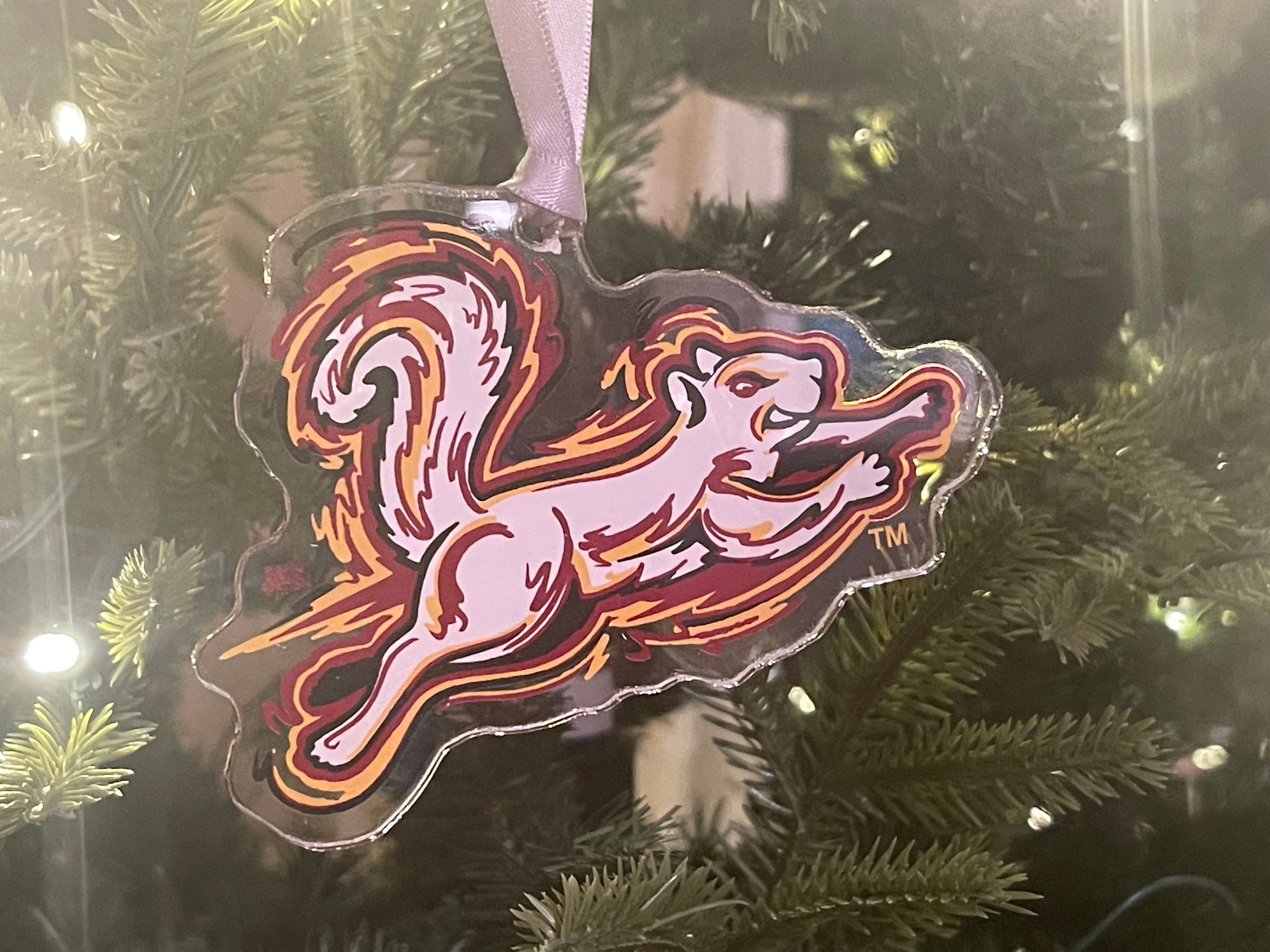 Oberlin College Mascot Yeobie Ornament by Justin Patten