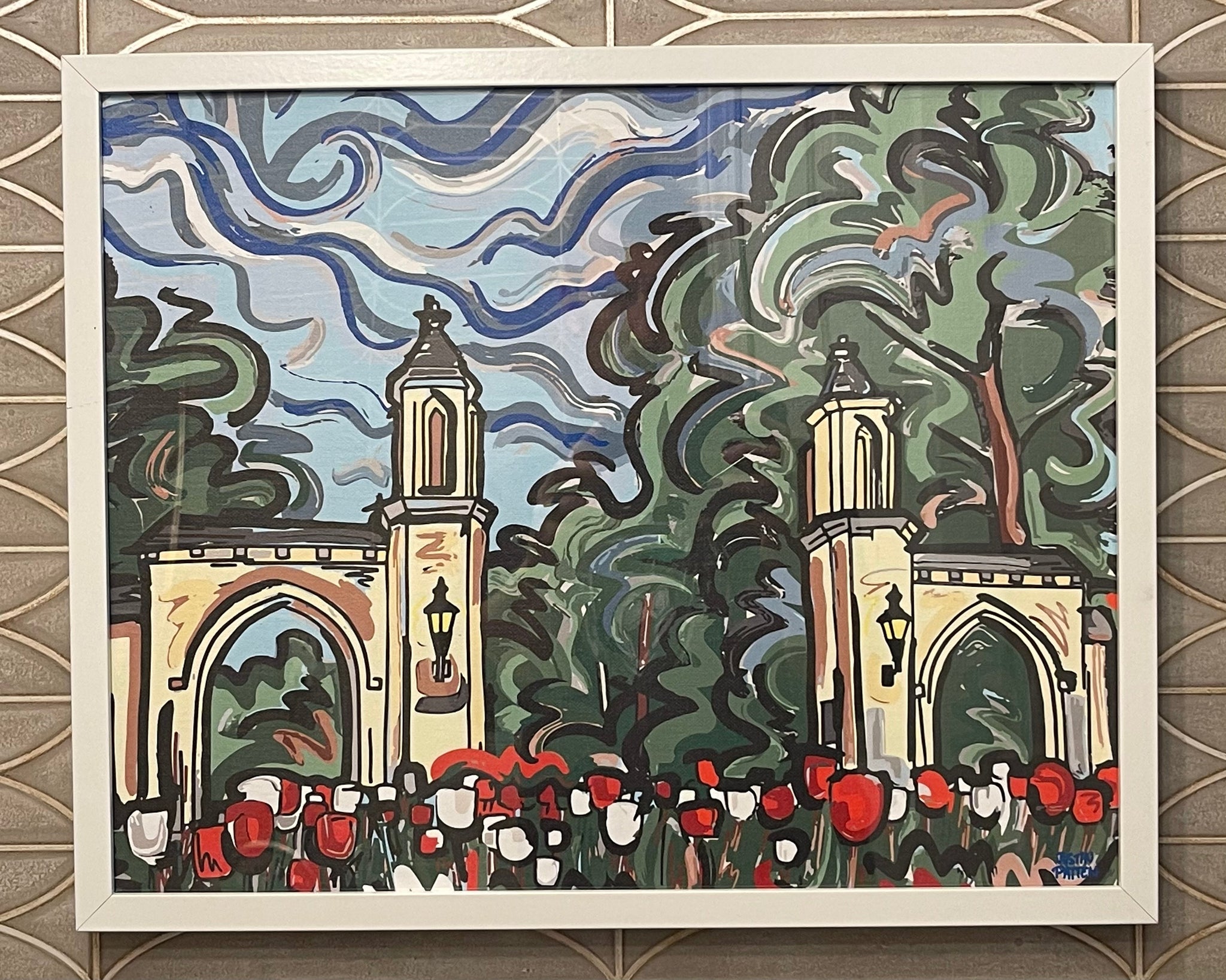 Indiana University 20" x 16" Sample Gates Rolled Print #2 by Justin Pa